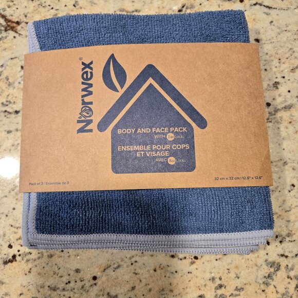 Norwex | Bath & Body | New Norwex Body And Face Cloth 3 Pack 26x126 ...